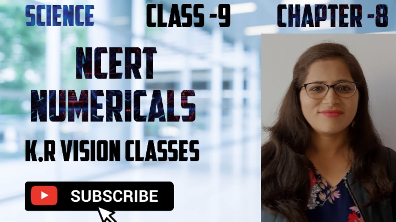 #NCERT NUMERICALS SOLUTION OF MOTION CHAPTER -8 #SCIENCE CONCEPT# CBSE# ...