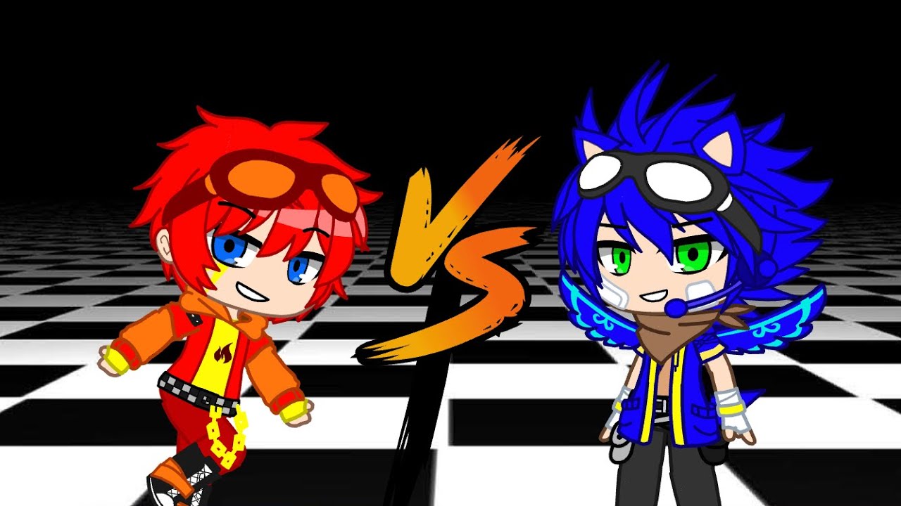 Cartoon rap attack lightning McQueen vs Sonic Gacha club - YouTube