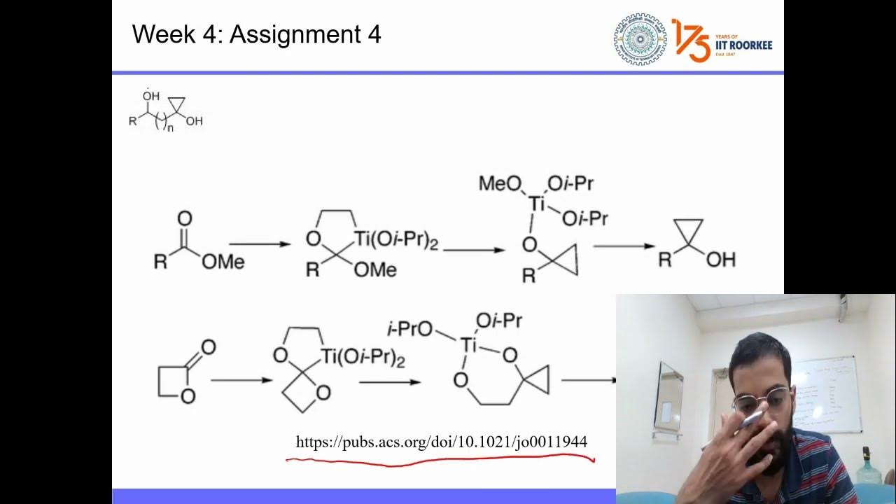 Metal Mediated Synthesis-I, NPTEL Week 4, problem solving session, By Shiva Singh PMRF_NPTEL_TA ...