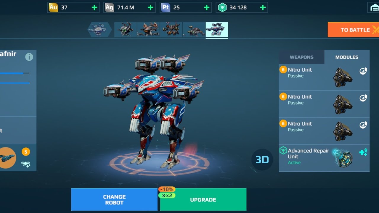 fafnir with maxed speed with 7 speed skills (war robots) - YouTube