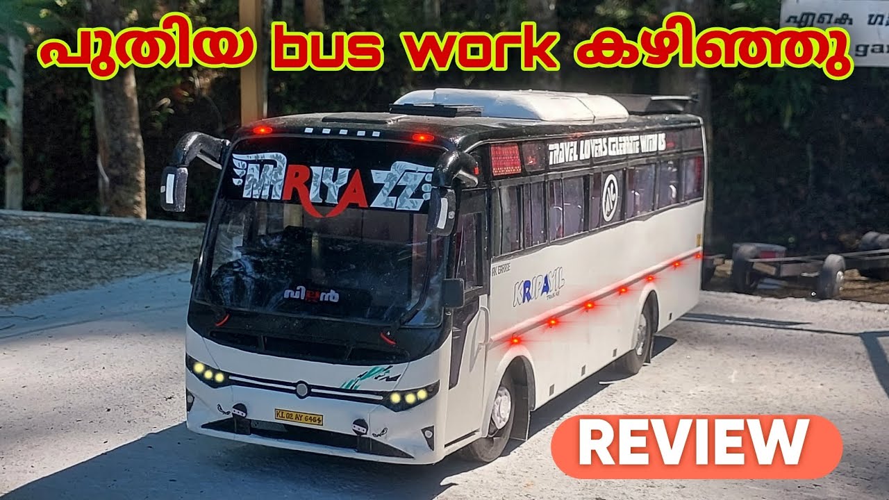 new miniature bus. tourist bus miniature. handmade bus review ...
