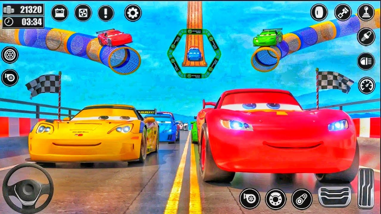 Crazy GT Car Stunt Racing Simulator 3D Game – Mega Ramp Track Draving ...