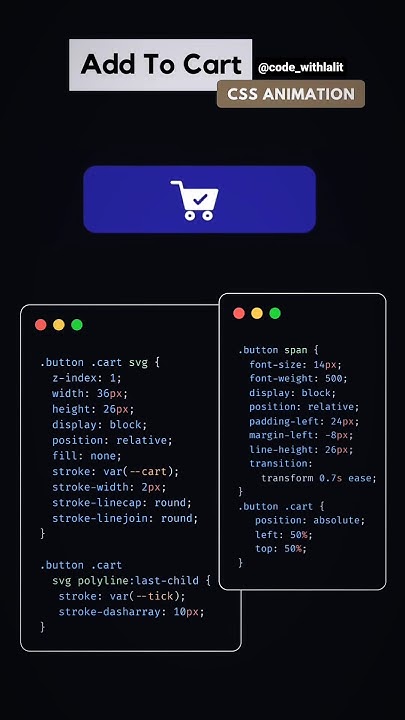 Add To Cart Button Using Css And Html🧑‍💻 Coding Programming 2024 Cssanimation Htmlcssjs