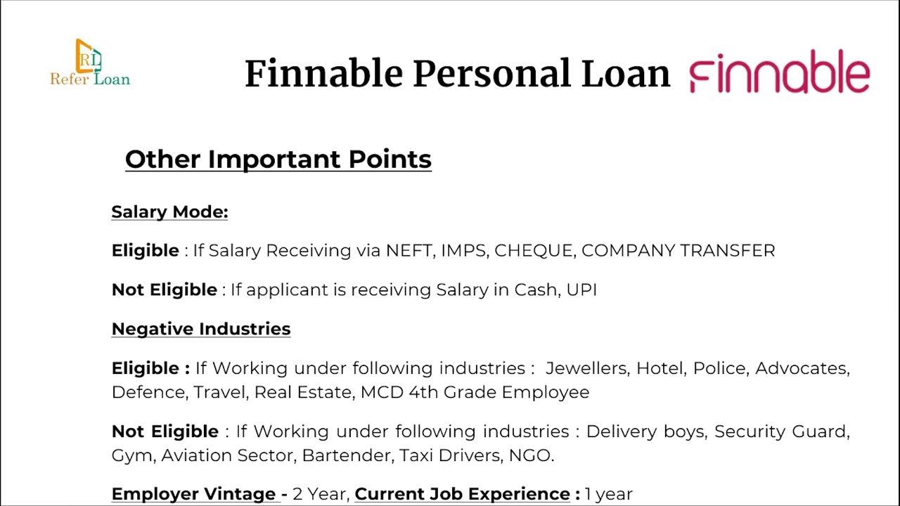 Finnable Personal Loan Policy Video in English - YouTube