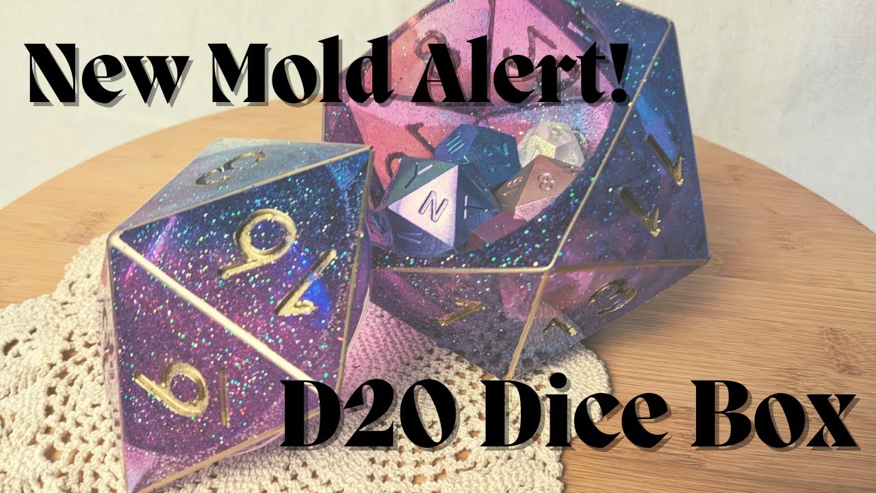 *NEW MOLD ALERT!* | D20 Dice Box from Let's Resin - YouTube