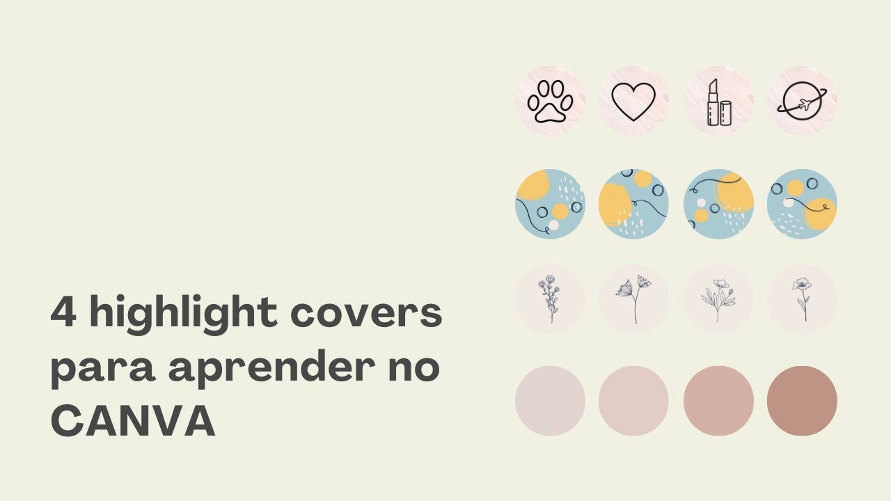 Como Criar Capas Para Destaques No Canva Youtube