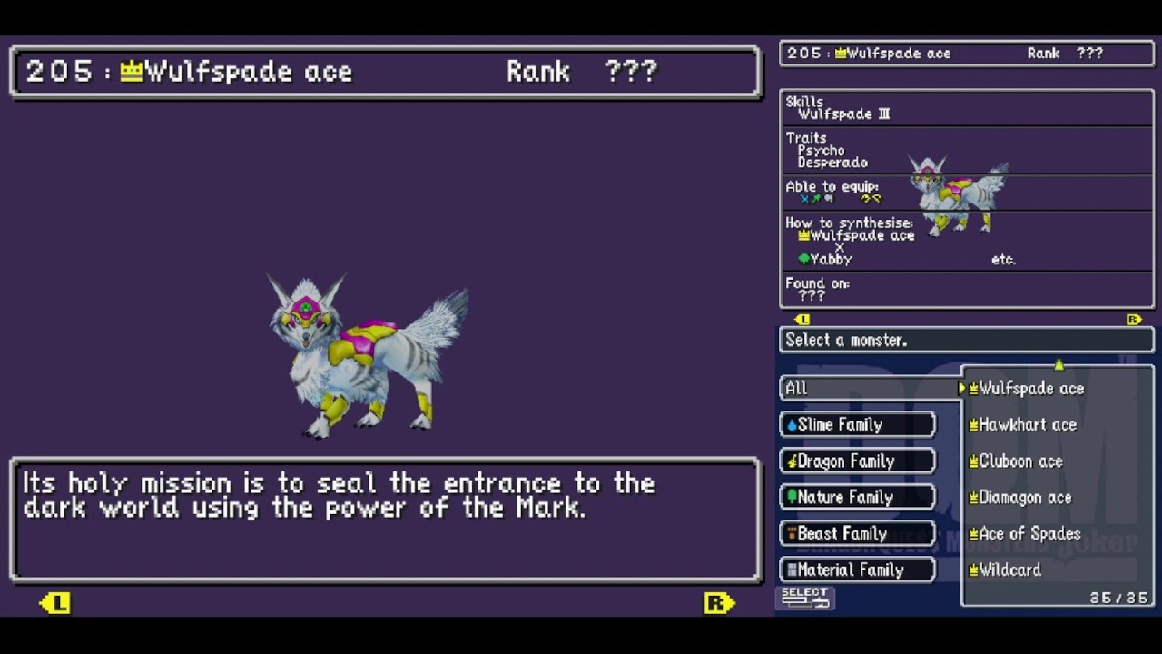 Dragon Quest Monsters Joker - All Monsters - YouTube