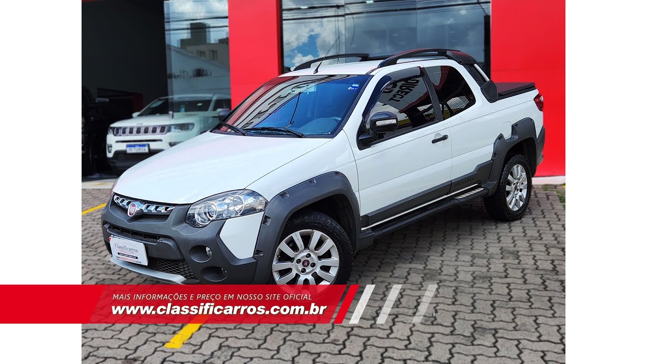 Fiat Strada Adventure 1.8 CD (Flex) Manual 2015 - YouTube