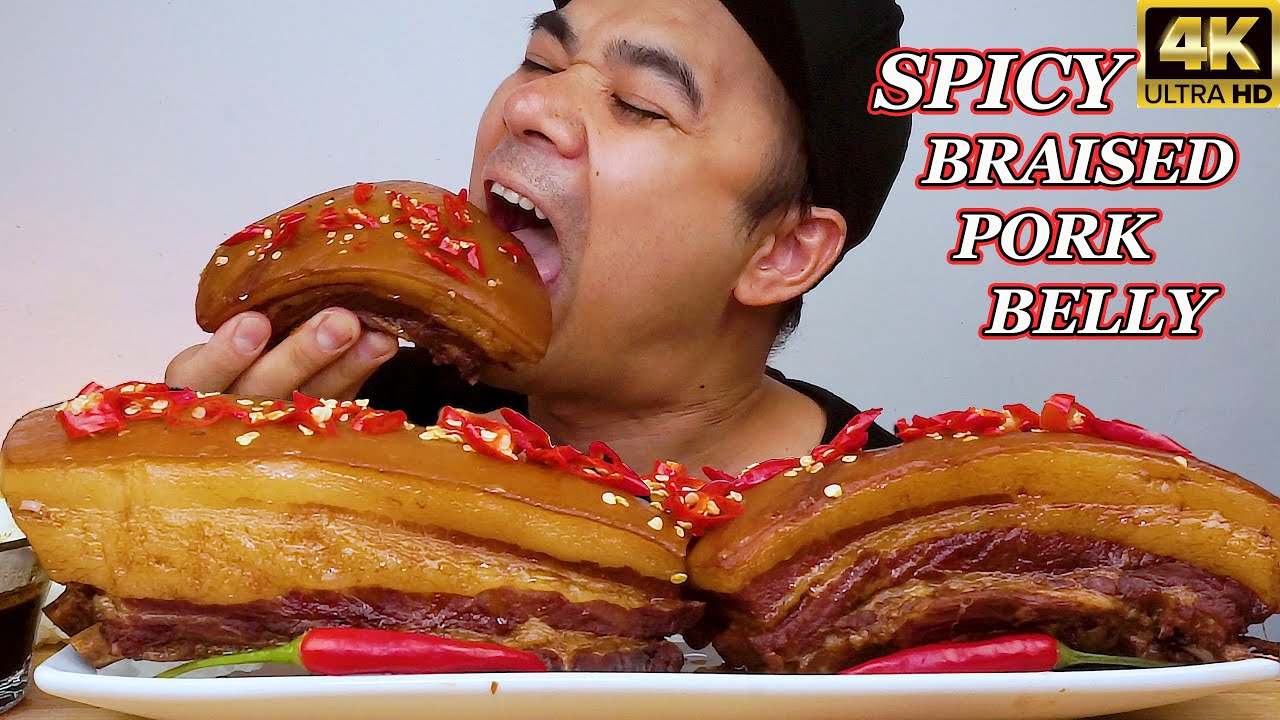 SPICY BRAISED PORK BELLY | Mukbang Philippines | FILIPINO FOOD | Pinoy ...