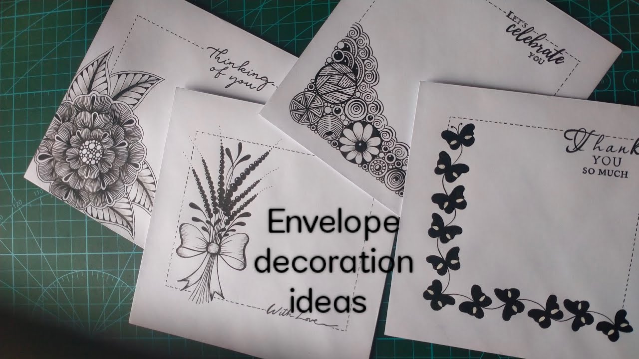 Easy envelope decoration ideas | Reyyans Creation - YouTube
