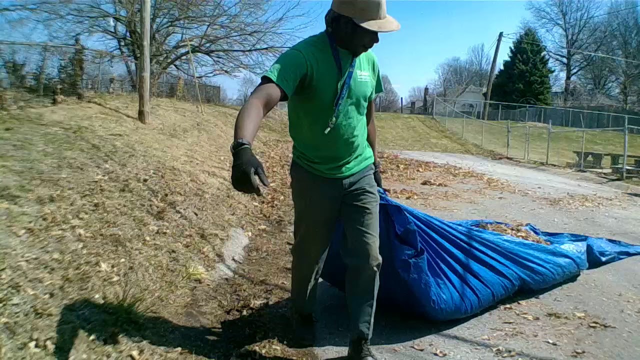 Doing a Spring leaf cleanup for a Realtor. Pt-4 3-19-18 - YouTube