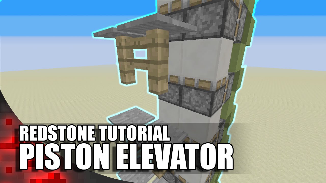 Minecraft: Pressure Plate Piston Elevator - YouTube