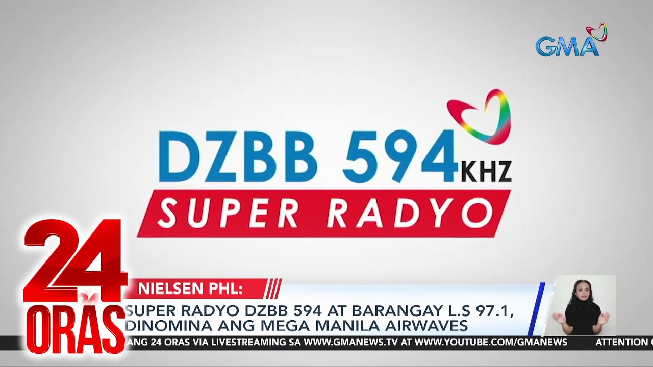 Super Radyo DZBB 594 at Barangay L.S 97.1, dinomina ang Mega Manila airwaves | 24 Oras - YouTube