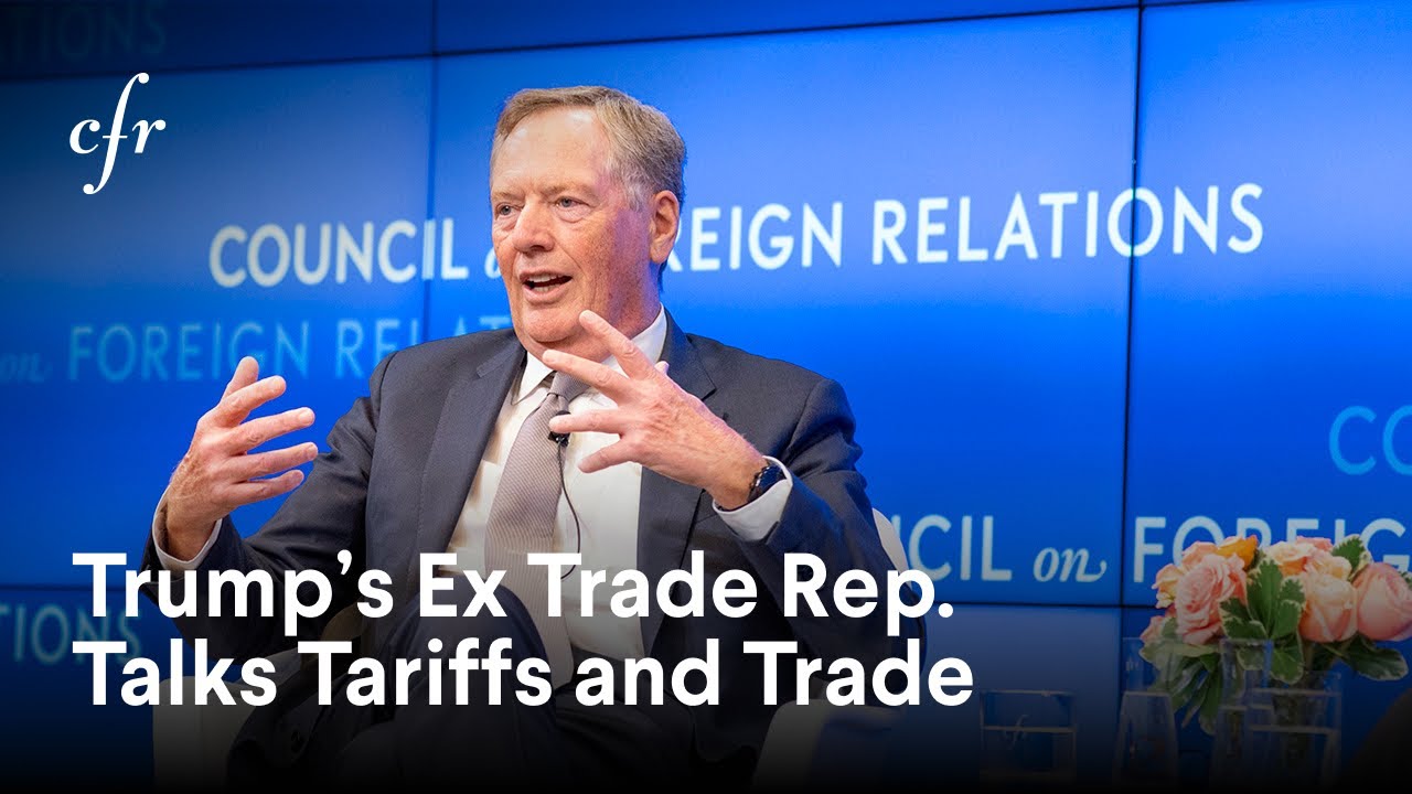 Former U.S. Trade Rep. Robert E. Lighthizer Talks Trump's Bold Trade ...