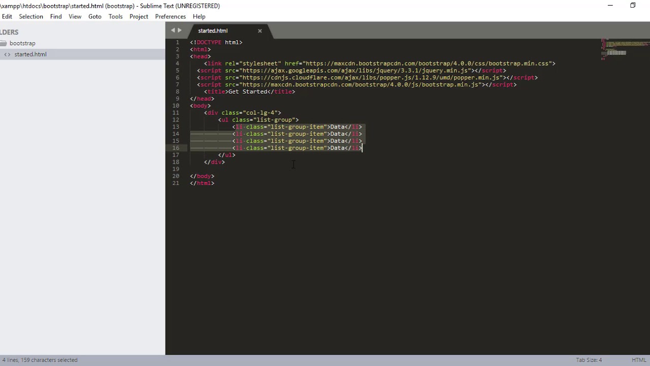 13 - Bootstrap 4 List Groups Classes - YouTube