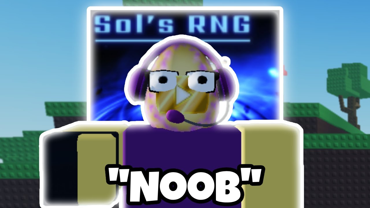 How A NOOB Plays Sol's RNG | Roblox - YouTube