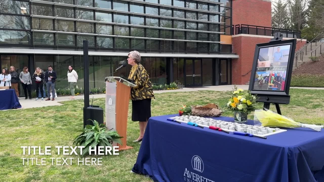 Averett remembers David Hanbury - YouTube
