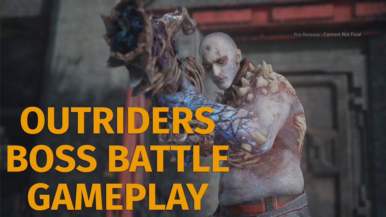 Outriders Boss Battle Gameplay - YouTube