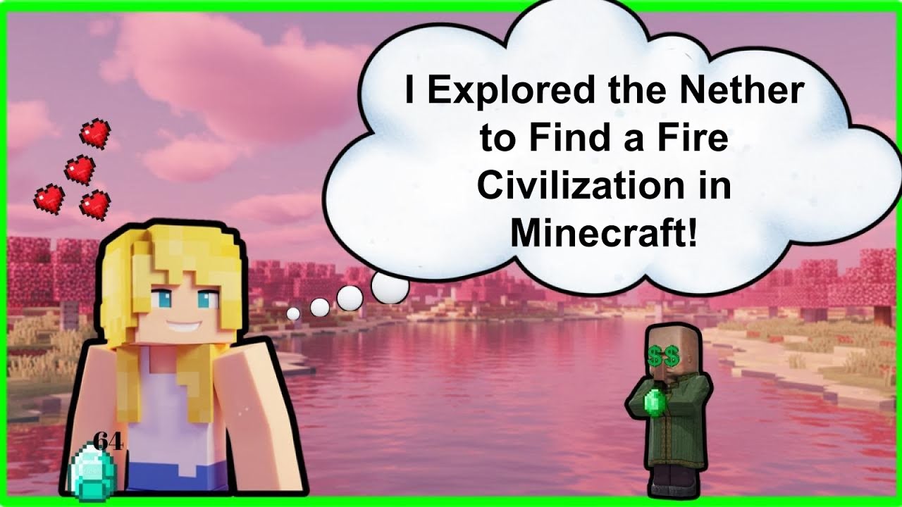 I Explored the Nether to Find a Fire Civilization in Minecraft! - YouTube