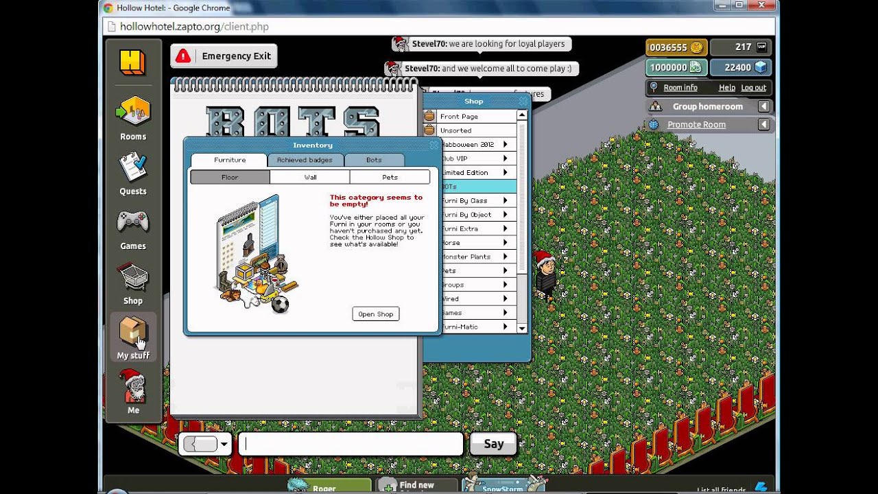 Habbo Retro Server 2014 // Hollow Hotel // 24/7 lagg free // link in ...