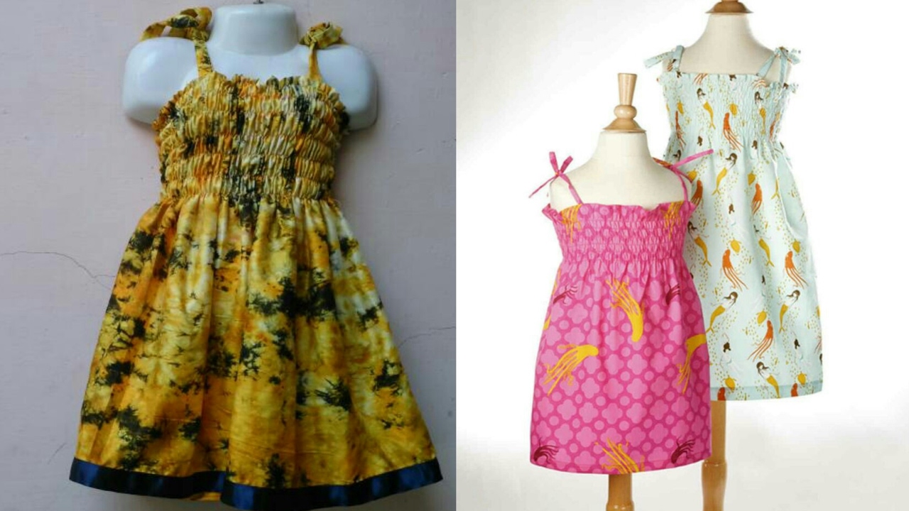 New baby frock with smocking pattern| designer baby frock with smocking ...