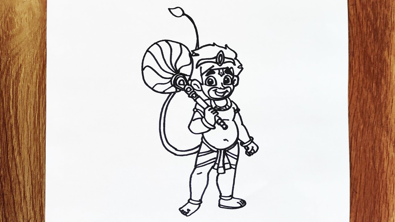 How to Draw Bajrangi | Selfie with Bajrangi | Selfie with Bajrangi ...