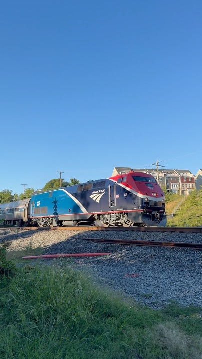 Amtrak P42DC #87 In The New “Phase 7” Scheme! #amtrak #passenger #train #sharp #new #paint # ...