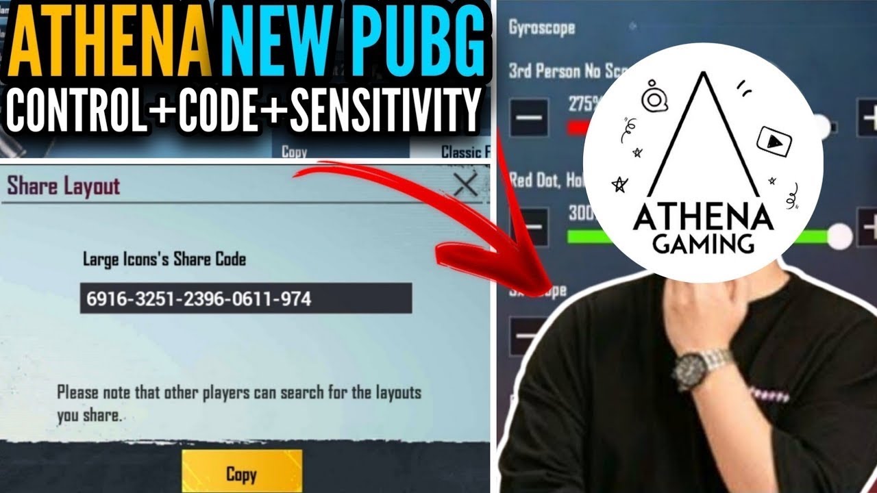 Athena Gaming Layout Code + Sensitivity ( Not Clickbait ) - YouTube