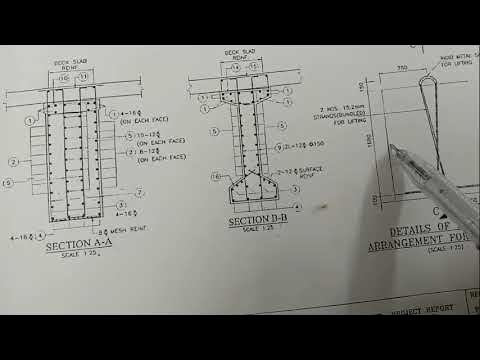 PSC Girder reinforcement fixing & placing work aspern drawaing BBS and Introduction details ...