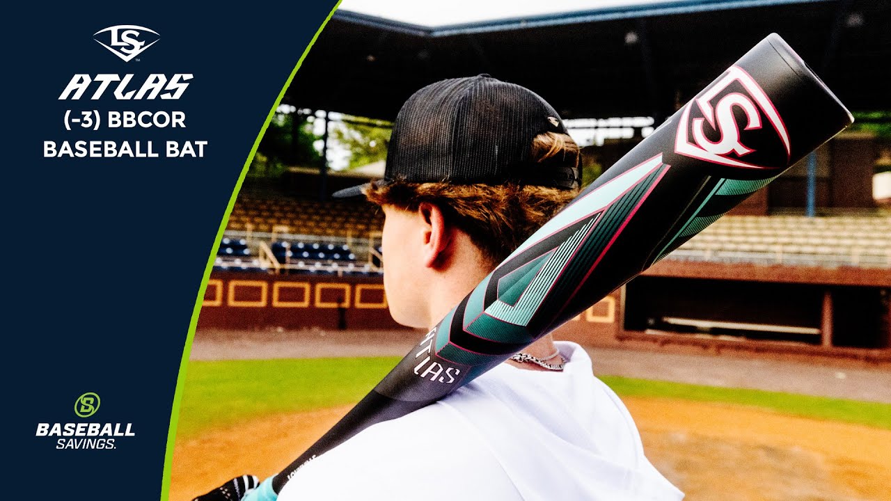 Louisville Slugger 2025 Atlas BBCOR Baseball Bat - YouTube