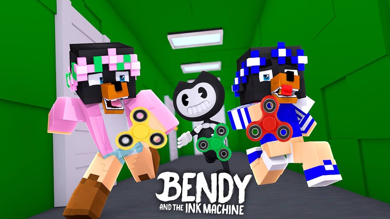 BENDY STEALS ALL THE FIDGET SPINNERS FROM THE LITTLE CLUB HQ Minecraft ...