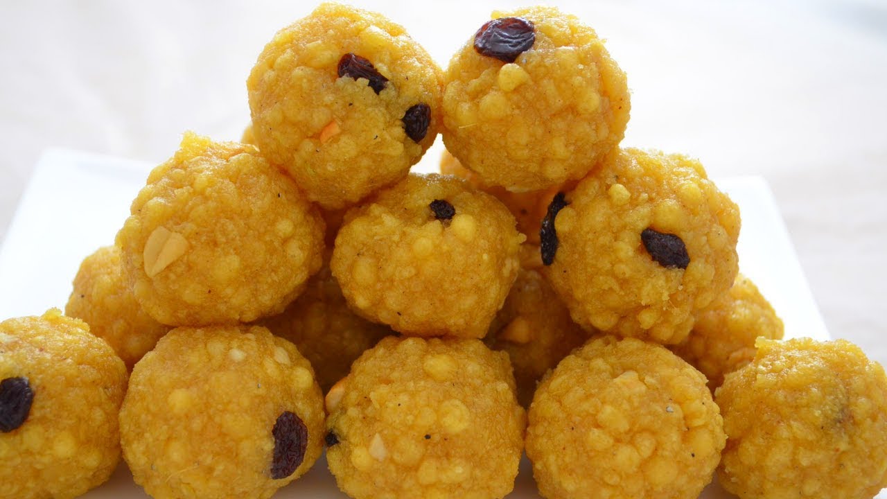 பூந்தி லட்டு சுவையாக செய்வது எப்படி | Easy Laddu Recipe in Tamil ...