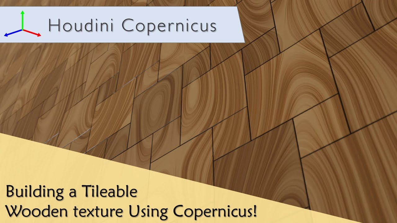 Houdini Copernicus Wood Texture Tutorial, Completely Tileable - YouTube
