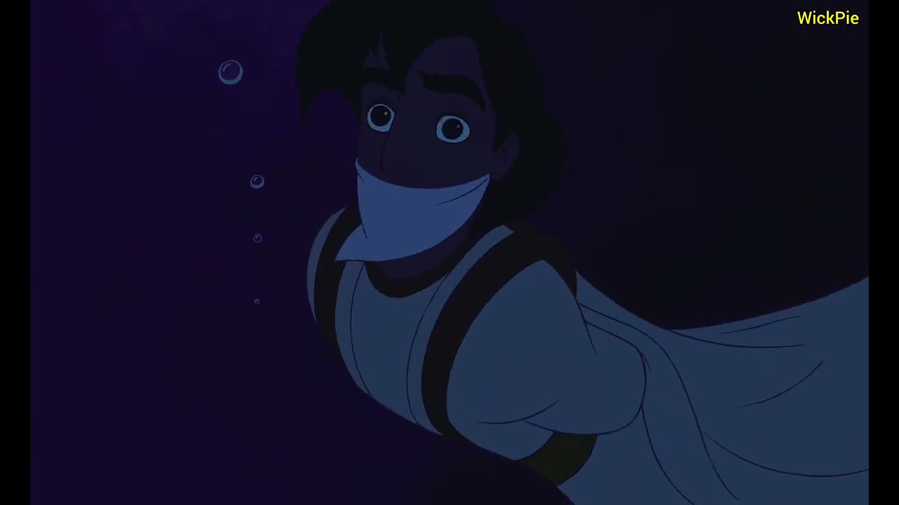 Aladdin 1992 Genie saved Aladdin scene 4K 9 12 - YouTube