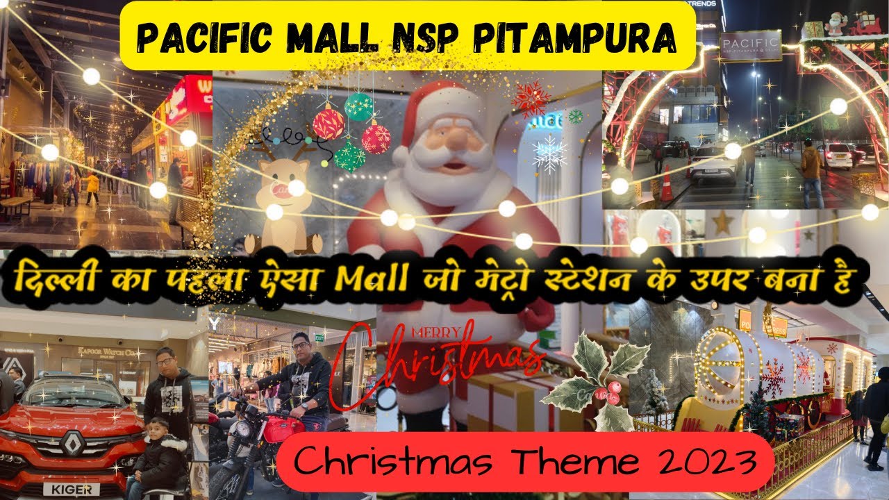 Pacific Mall NSP ।। Christmas Theme 2023।। Walk Street ।। Food Court ...