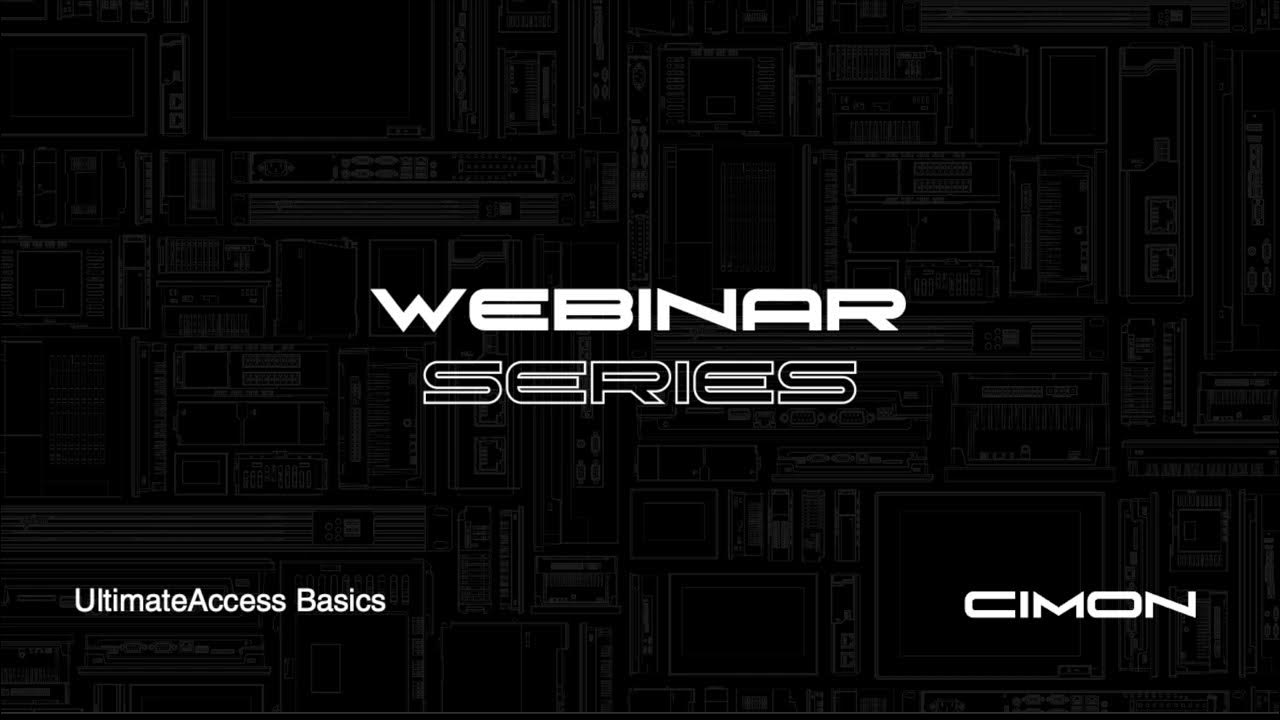 CIMON Webinar Series - UltimateAccess (SCADA) Basics - YouTube