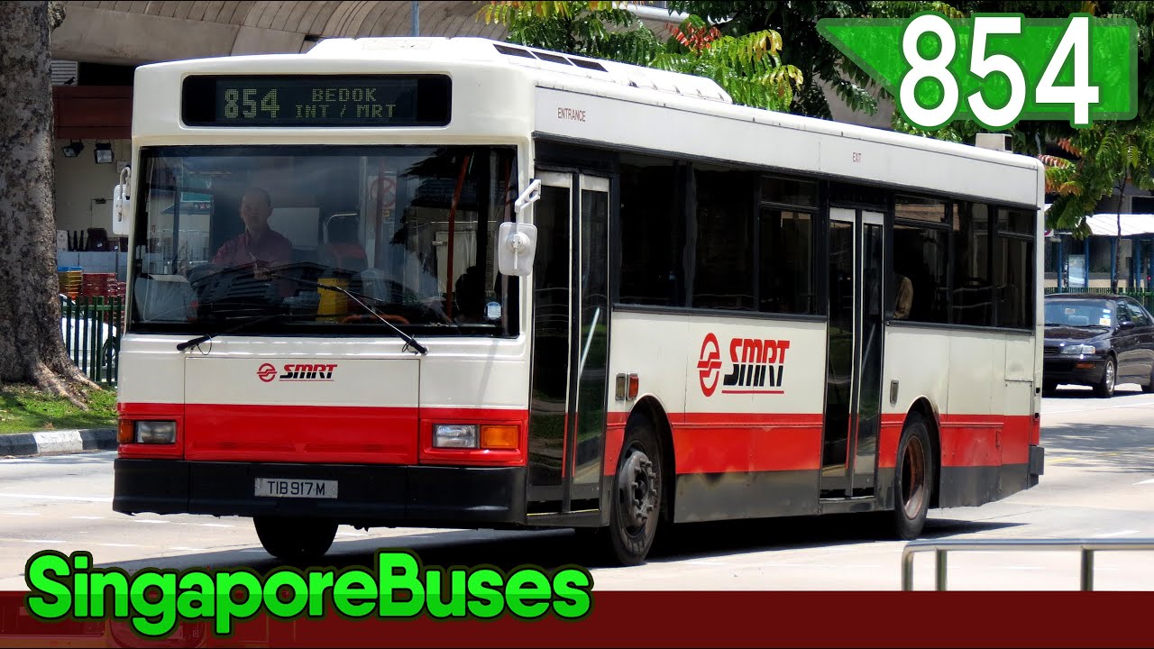 [SMRT Buses] TIB917M @ 854 | Dennis Lance 245 (UMW) (ZF Ecomat) - YouTube