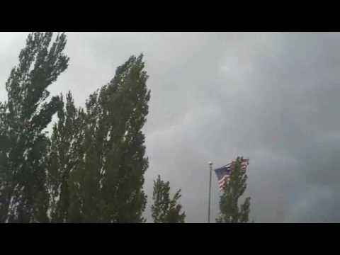 American Flag in Windstorm - YouTube