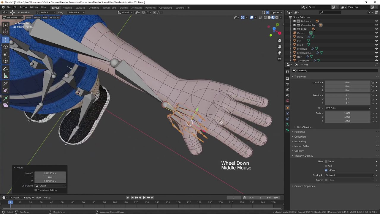 051 Placing the Joints of the Rig - YouTube
