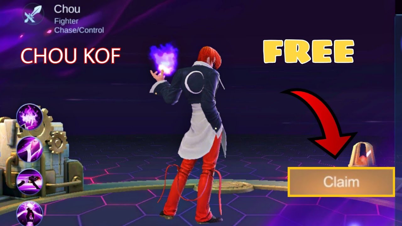 SKIN KOF CHOU FREE 2021HOW TO GET |mobile legends bang bang - YouTube