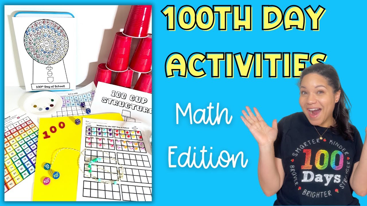 100th Day of School Math Themed Activities! - YouTube