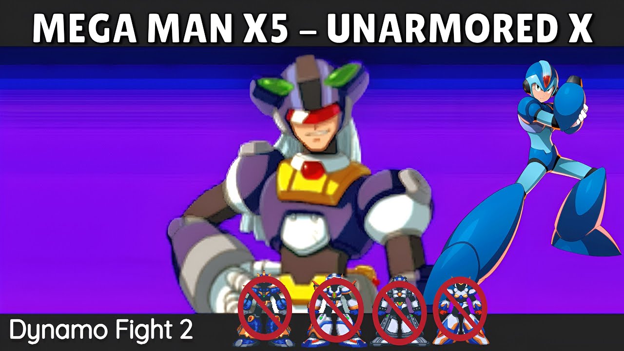 Mega Man X5 - Dynamo Fight 2 - Unarmored X - Xtreme Difficulty - Part ...