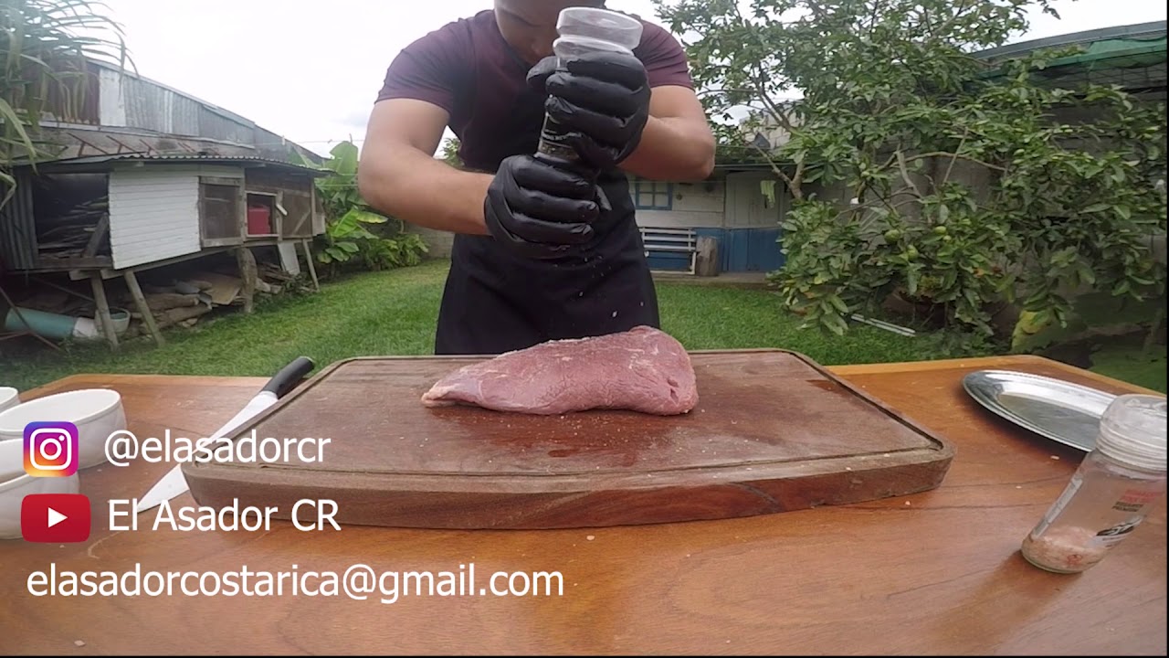 Punta de solomo, chimichurri argentino y elote a la parrilla - YouTube