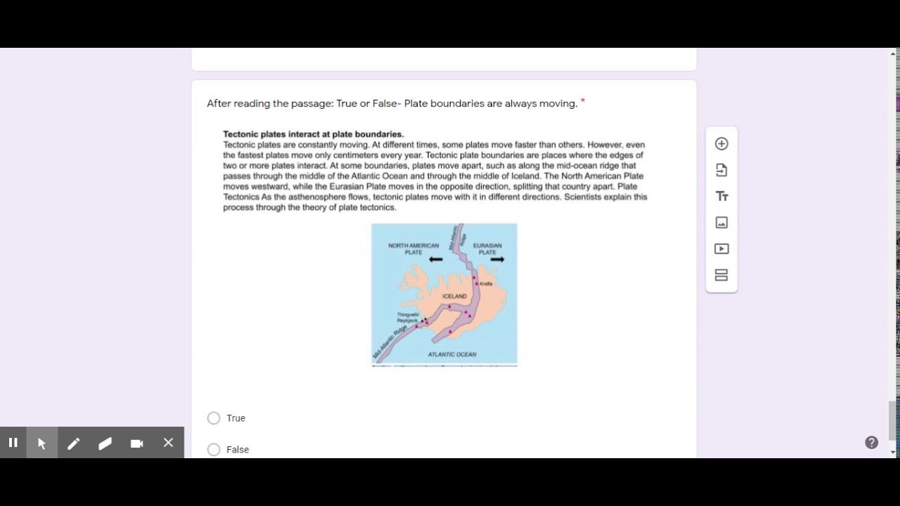 Plate Tectonics STEMscopedia - Google Forms - YouTube