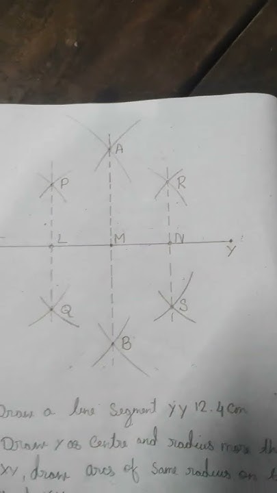 Question:Draw a line segment of length 12.4 cm using compass , divide it into four equal parts ...