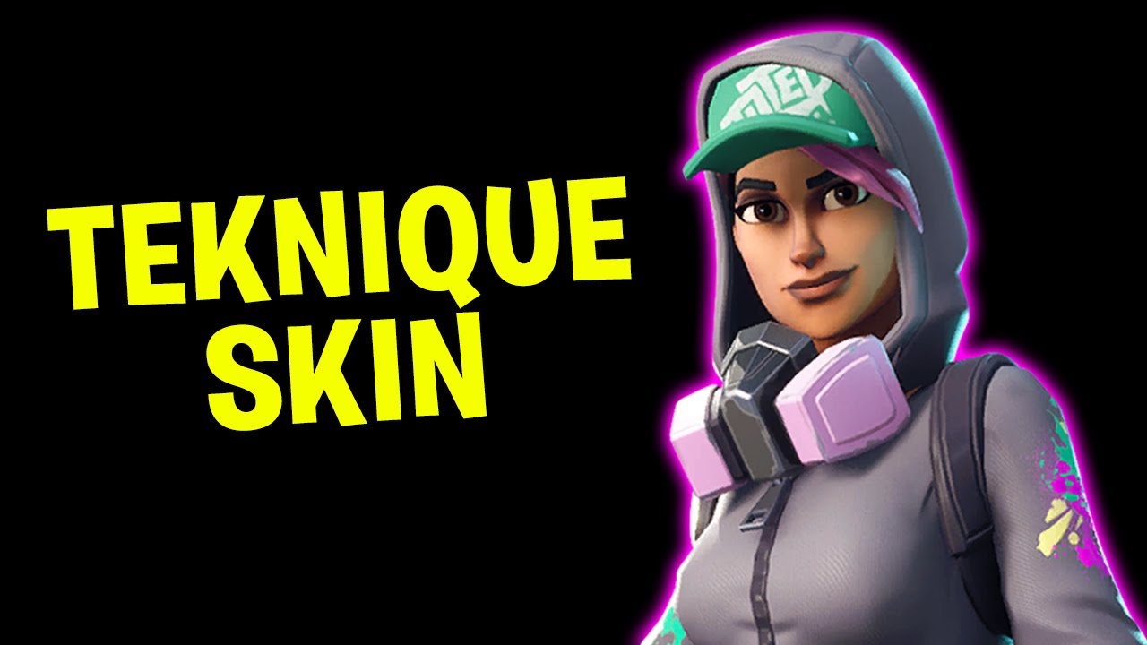 FREE BUILD COM A SKIN TÉKNICA I FORTNITE - YouTube