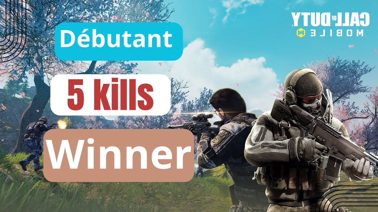 5 kills winner pour un débutant | Call of duty - YouTube