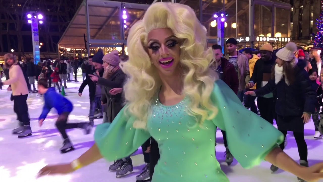 Miz Cracker: Normal Stuff in Drag - Ice Skating - YouTube