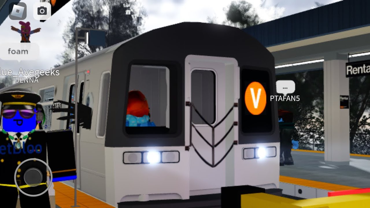 Roblox PTA 5 Av Lines: R184 (E/B) Train Action - YouTube