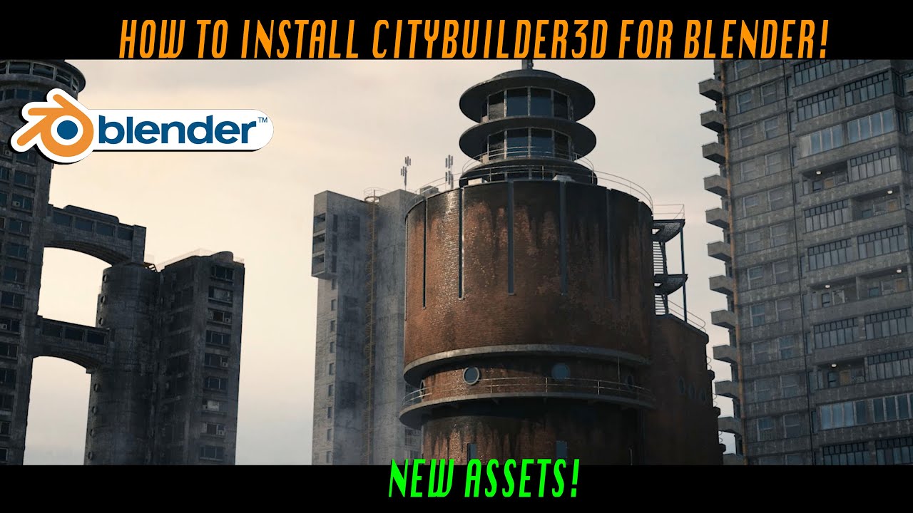 Installing CityBuilder3d asset packs in Blender 3d: Full tutorial and ...